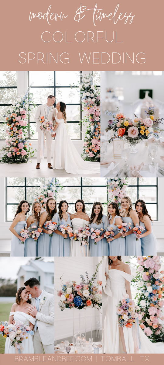 Modern & Timeless Spring Daydream Wedding – Bramble & Bee